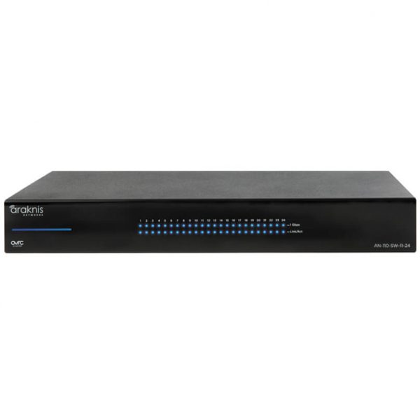 Araknis Networks 110 Series 24-port Unmanaged+ Gigabit Switch with Rear ...