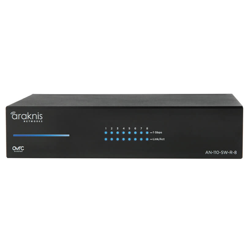 Araknis Networks 110 Series 8-port Unmanaged+ Gigabit Switch with Rear ...