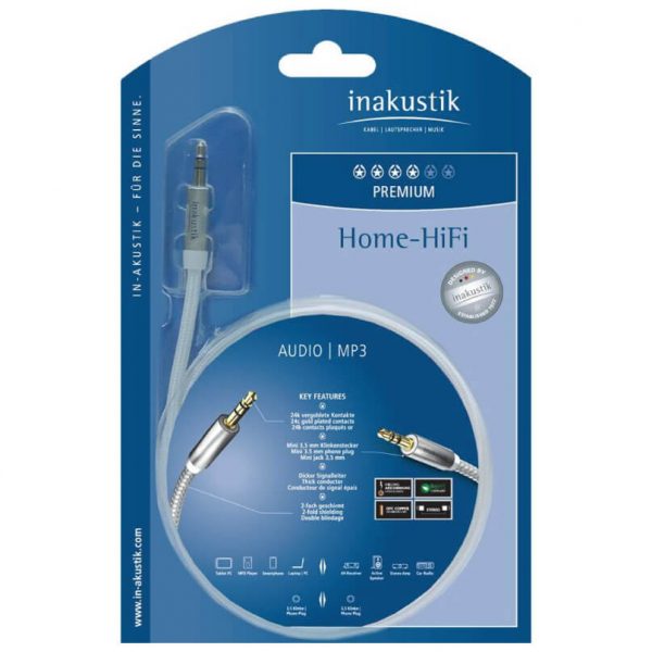 Inakustik Premium 1.5m Jack-to-Jack cable - Pacific Hi Fi