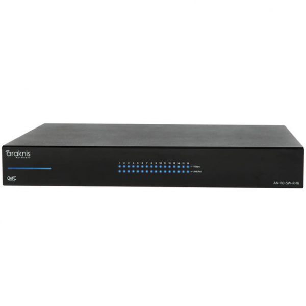 Araknis Networks 110 Series 16-port Unmanaged+ Gigabit Switch with Rear ...