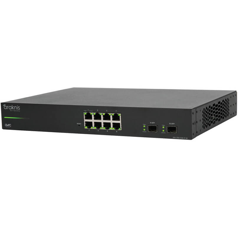 Araknis Networks 310 Series 8-port L2 Managed Gigabit Switch Front ...