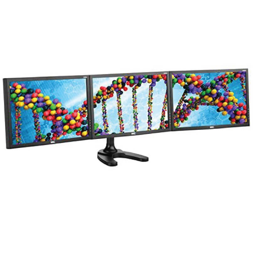 Spacedec SD-FS-T Desk LCD/LED Monitor Mount for Three Displays ...