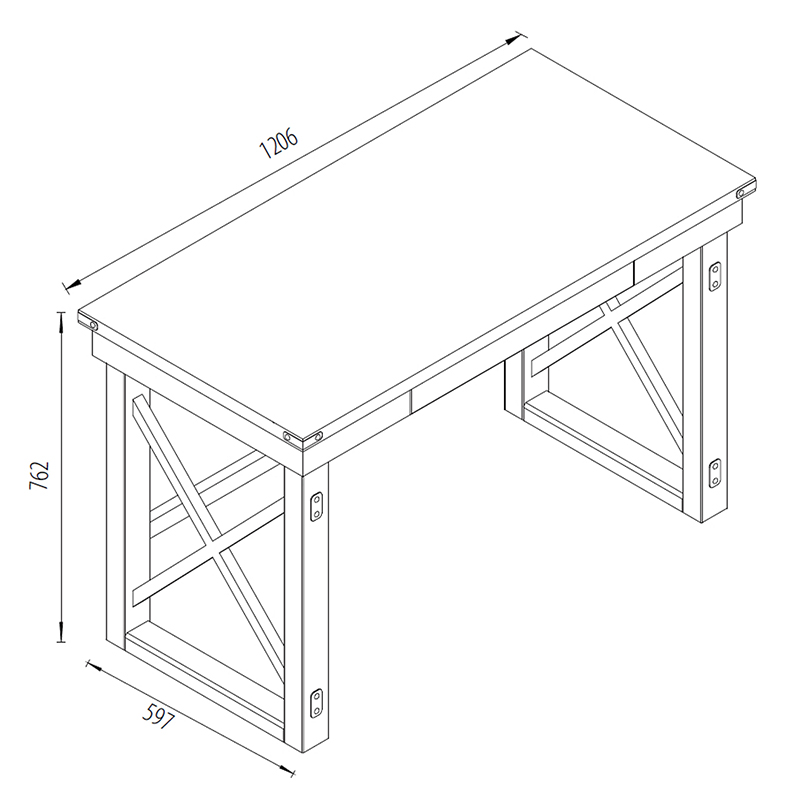 Workzone NANCY DESK1200 - Pacific Hi Fi