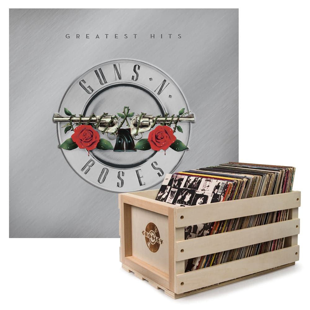 Crosley Record Storage Crate & Guns N Roses Greatest Hits - Double ...