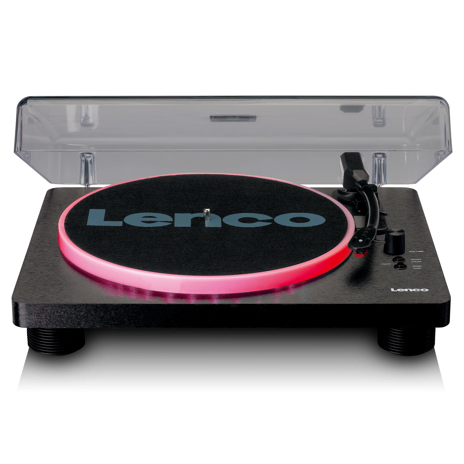 Lenco LS-50LED Turntable with PC Encoding, Speakers and LED Lights ...