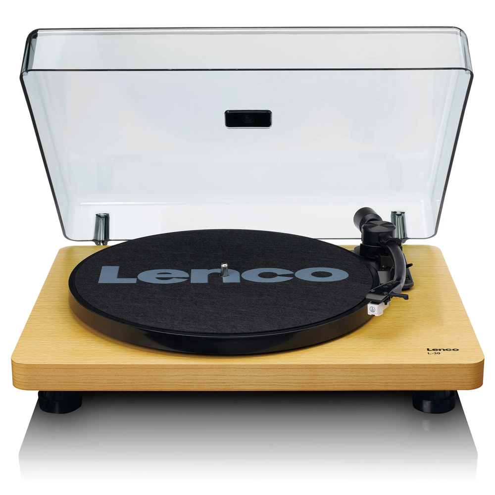 Lenco Turntable with MMC Cartridge - Wood - Pacific Hi Fi