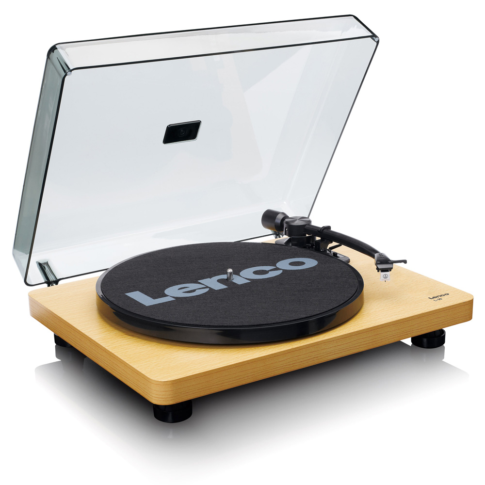 Lenco Turntable with MMC Cartridge - Wood - Pacific Hi Fi