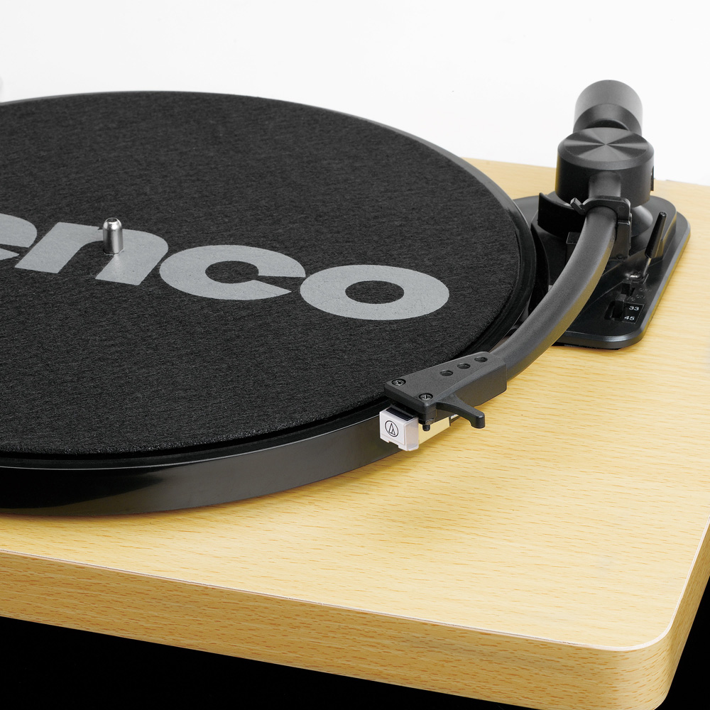 Lenco Turntable with MMC Cartridge - Wood - Pacific Hi Fi