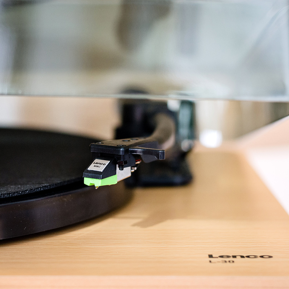 Lenco Turntable with MMC Cartridge - Wood - Pacific Hi Fi