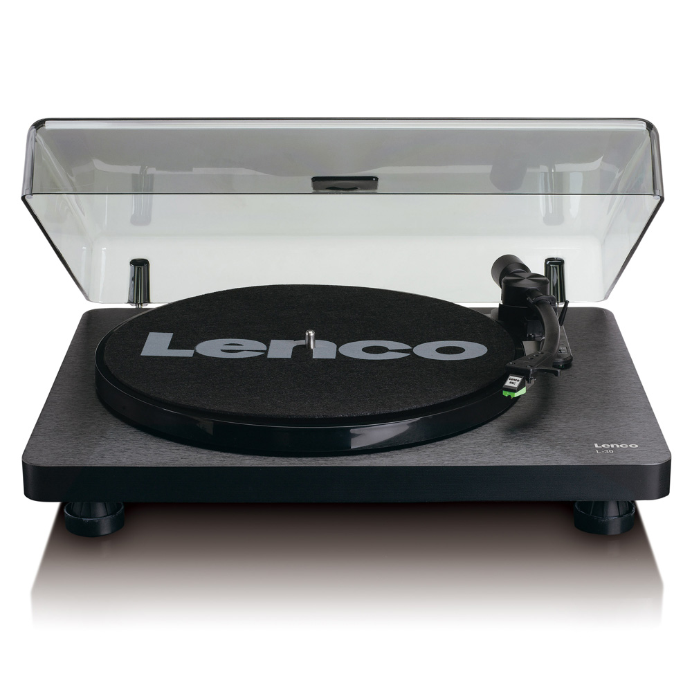 Lenco Turntable with MMC Cartridge - Black - Pacific Hi Fi