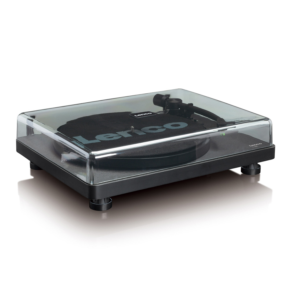 Lenco Turntable with MMC Cartridge - Black - Pacific Hi Fi