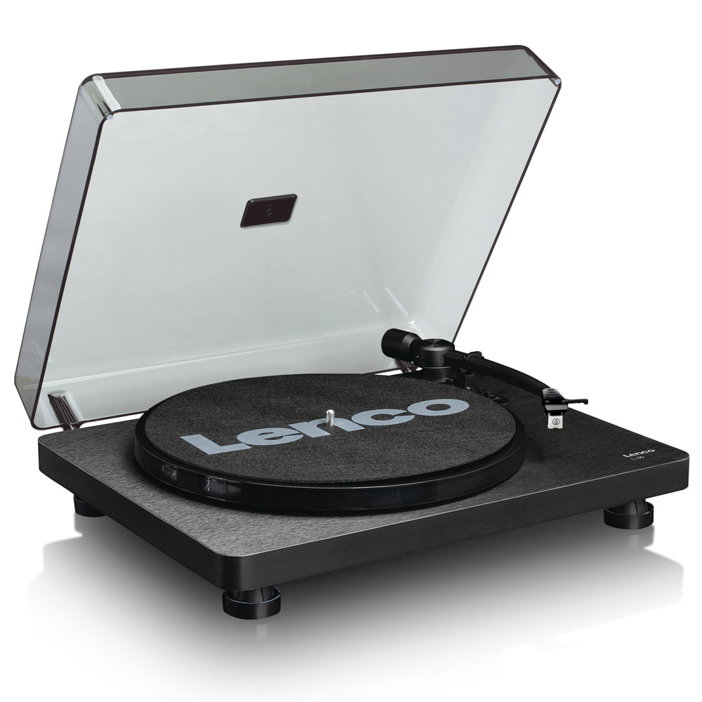 Lenco Turntable with MMC Cartridge - Black - Pacific Hi Fi