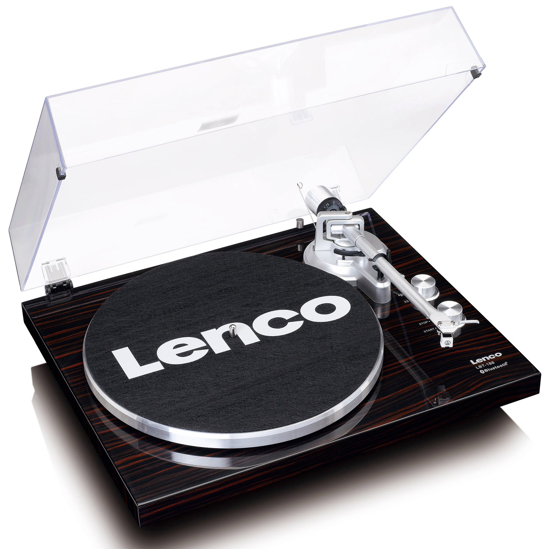 Lenco Turntable with Bluetooth - Walnut - Pacific Hi Fi