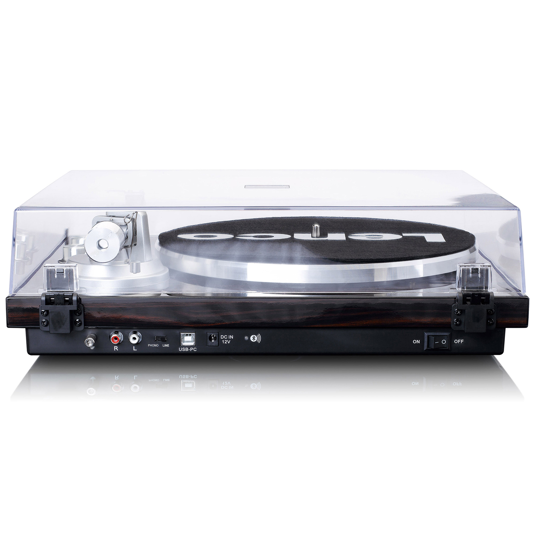 Lenco Turntable with Bluetooth - Walnut - Pacific Hi Fi