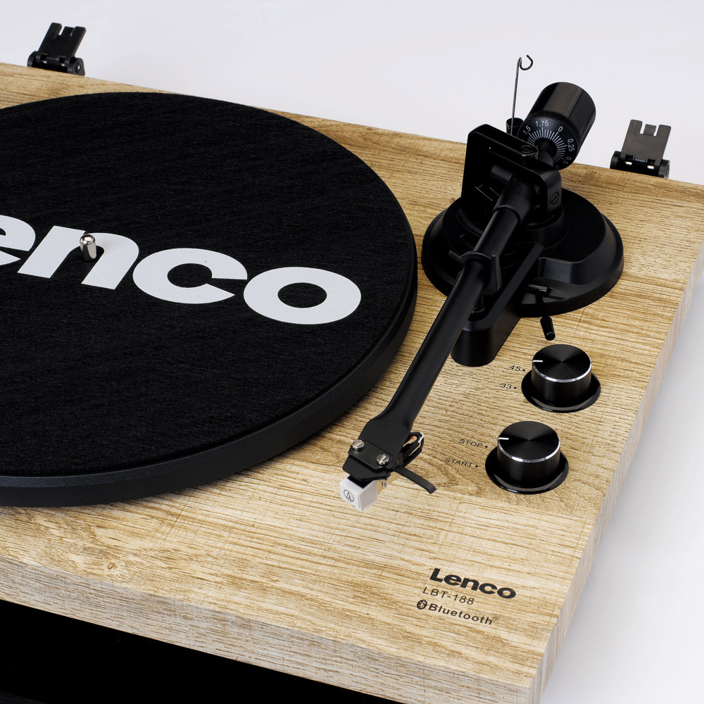 Lenco Turntable with Bluetooth - Pine - Pacific Hi Fi