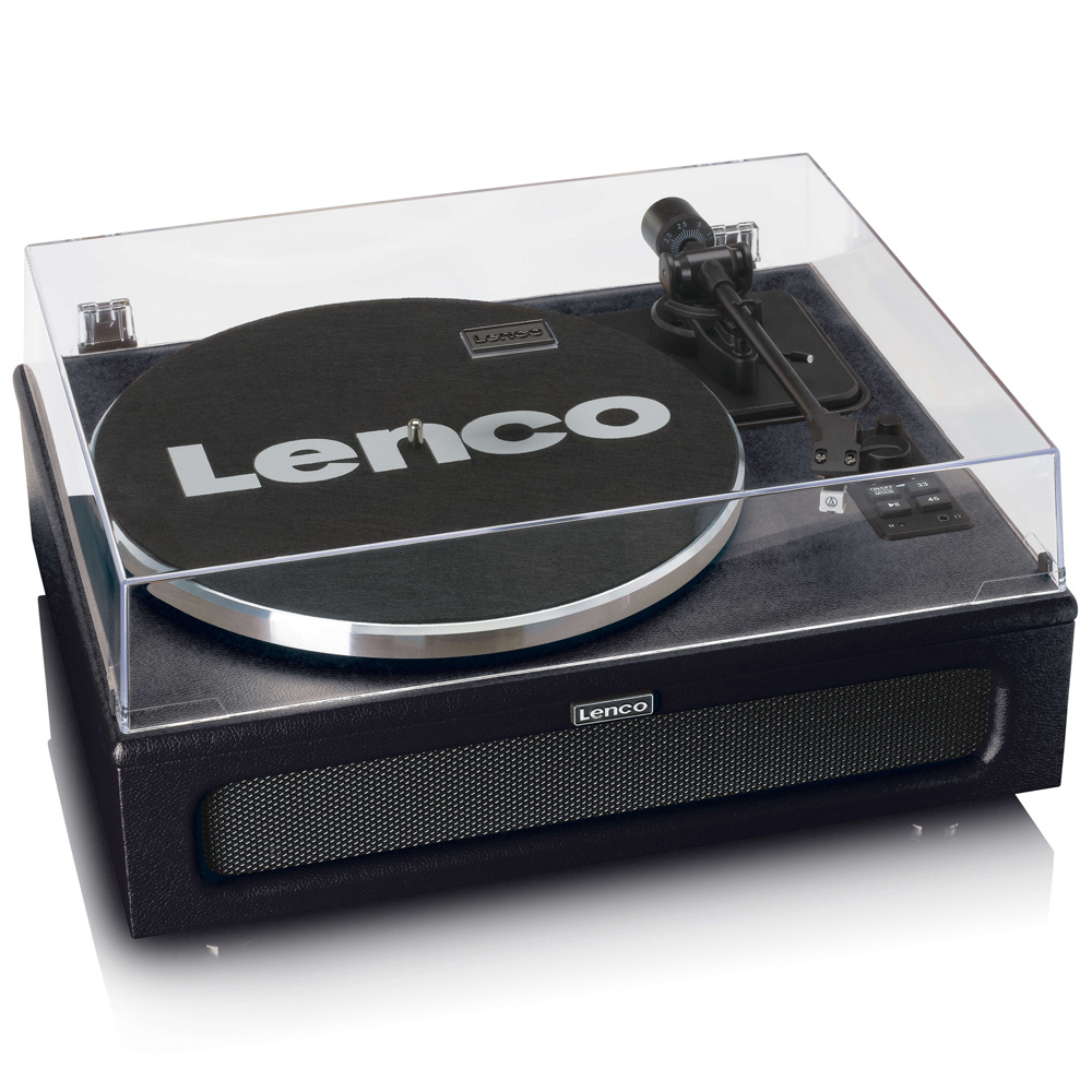 Lenco Turntable with 4 Built-In Speakers - Black - Pacific Hi Fi