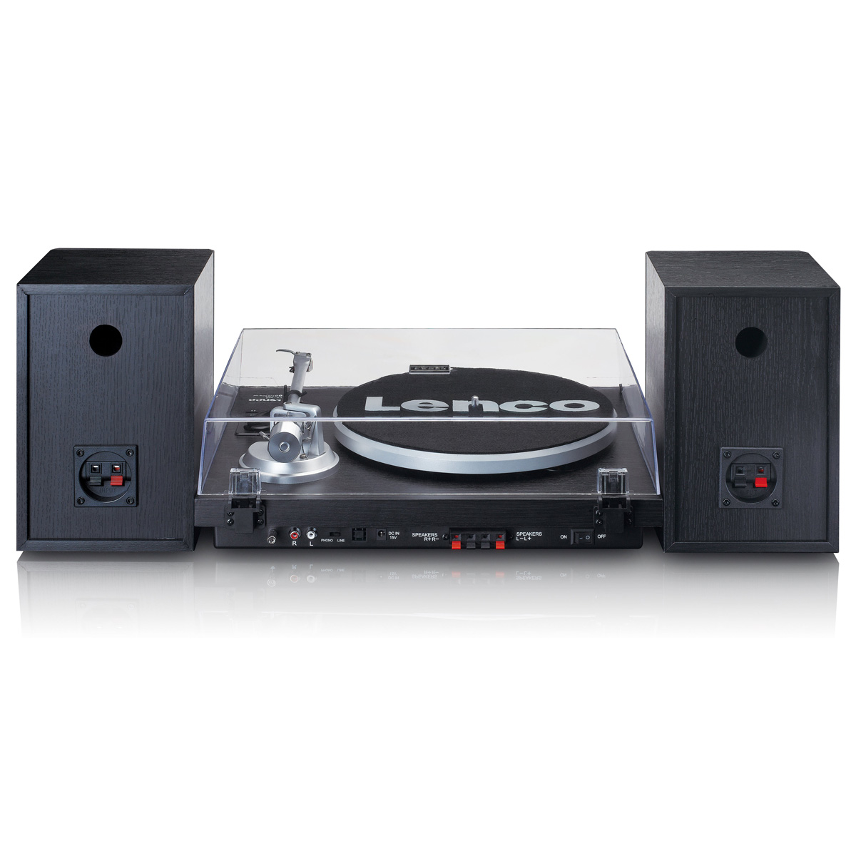 Lenco Turntable Music System - Black - Pacific Hi Fi