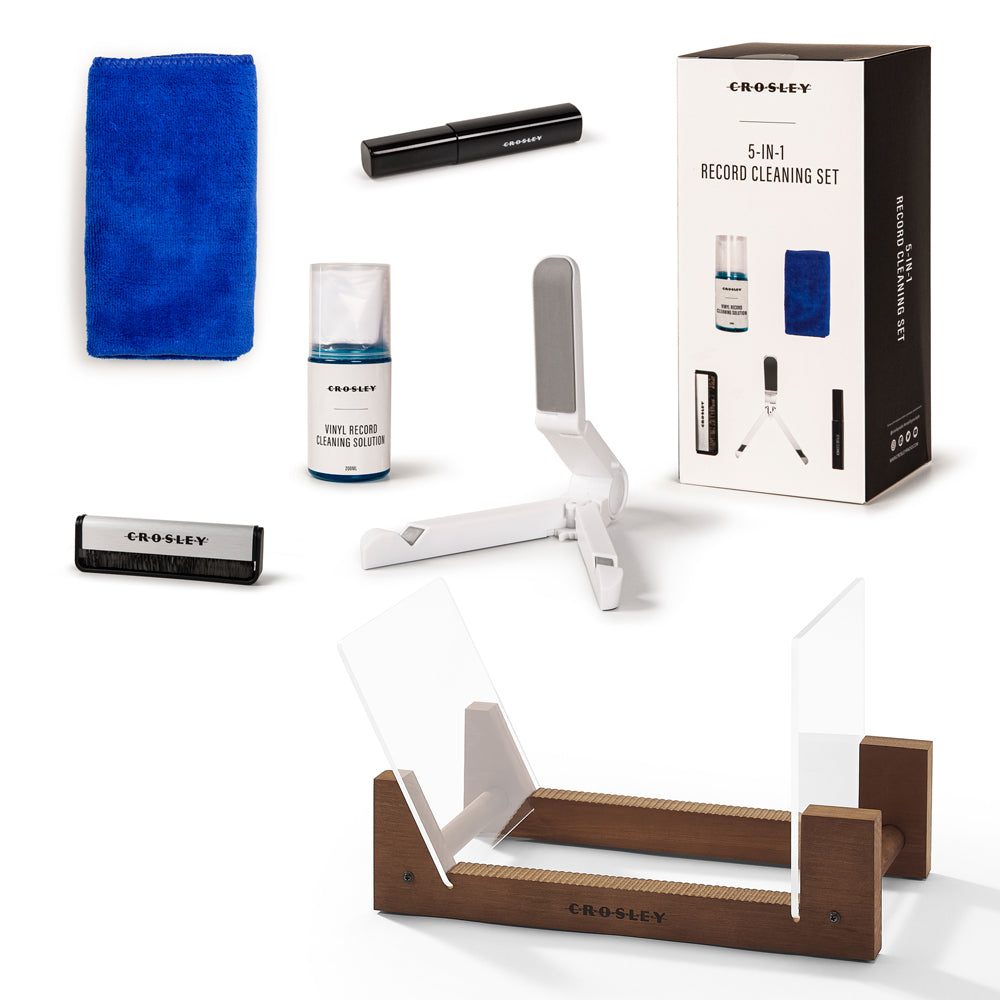 Crosley 5 In 1 Record Cleaning Set & Crosley Record Storage Display ...