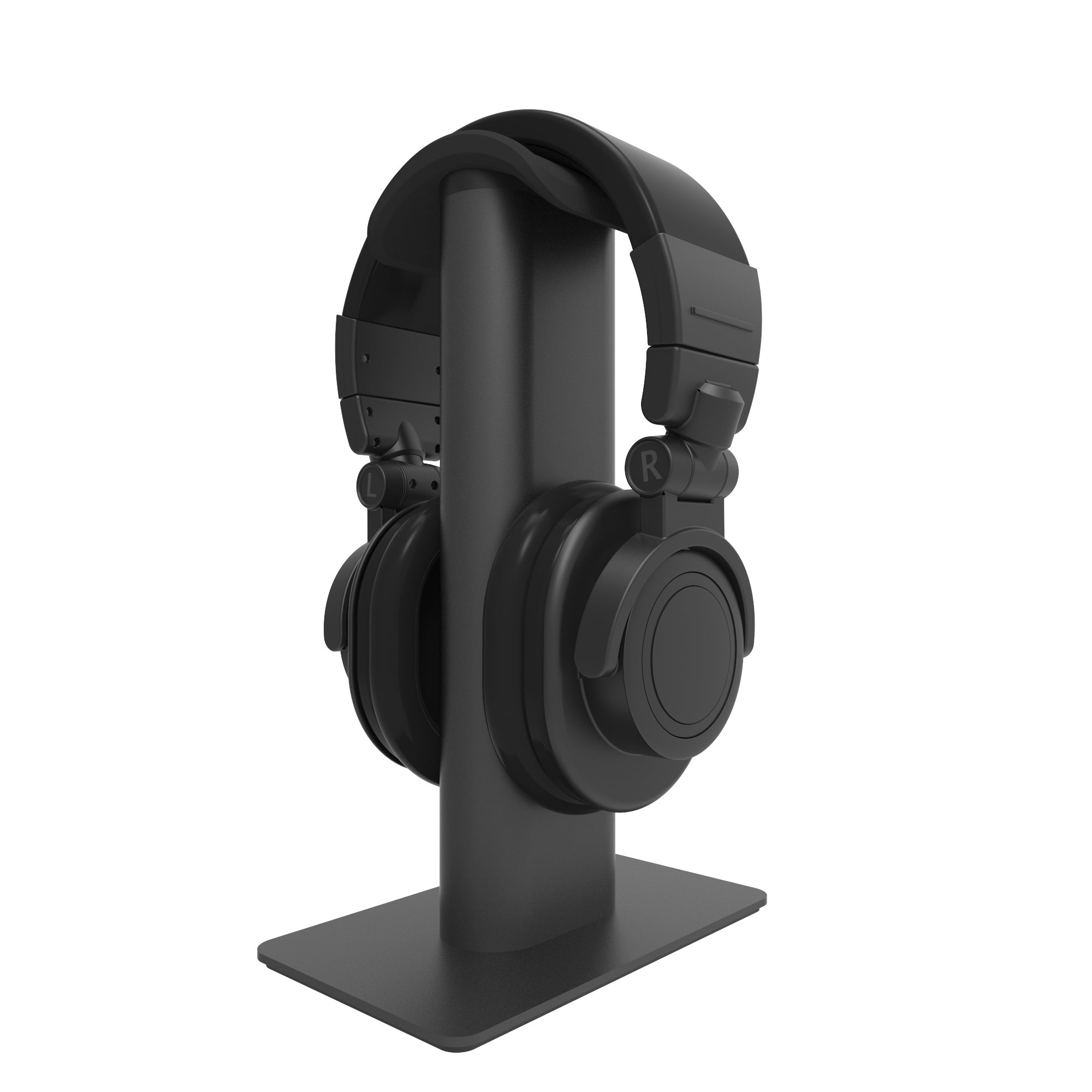 Kanto H2 Premium Universal Desktop Headphone Stand, Black - Pacific Hi Fi