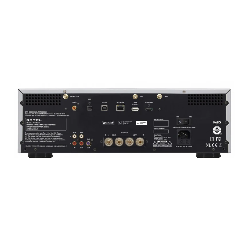 Rotel RAS-5000 Amplified Streamer - Pacific Hi Fi