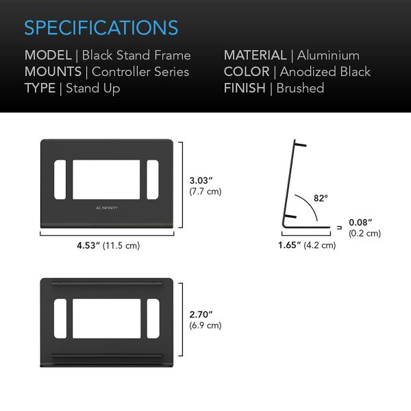 AC Infinity Black Controller Stand - Pacific Hi Fi