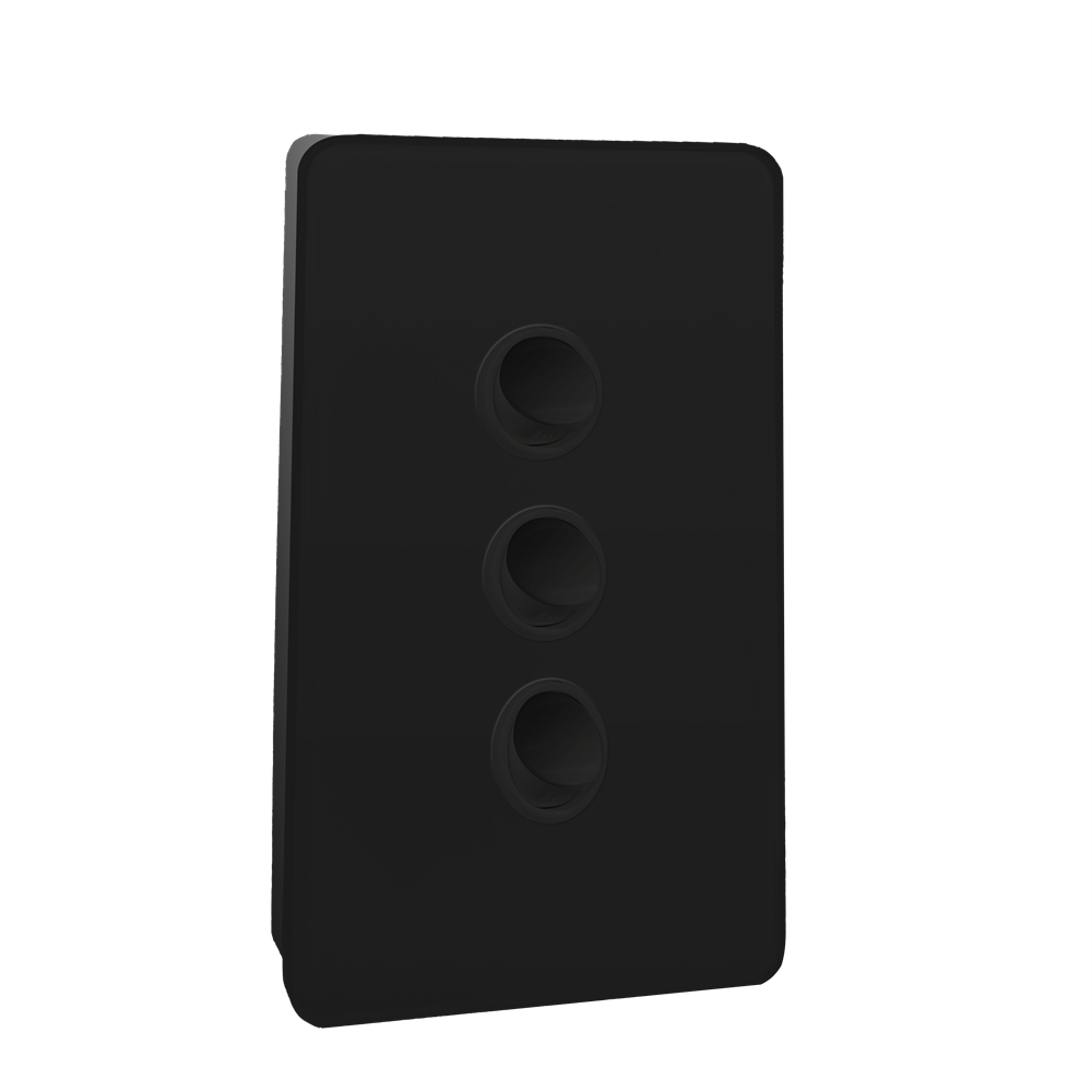Kasta 240V 3 Gang Unison Rocker Switch Vertical - Pacific Hi Fi